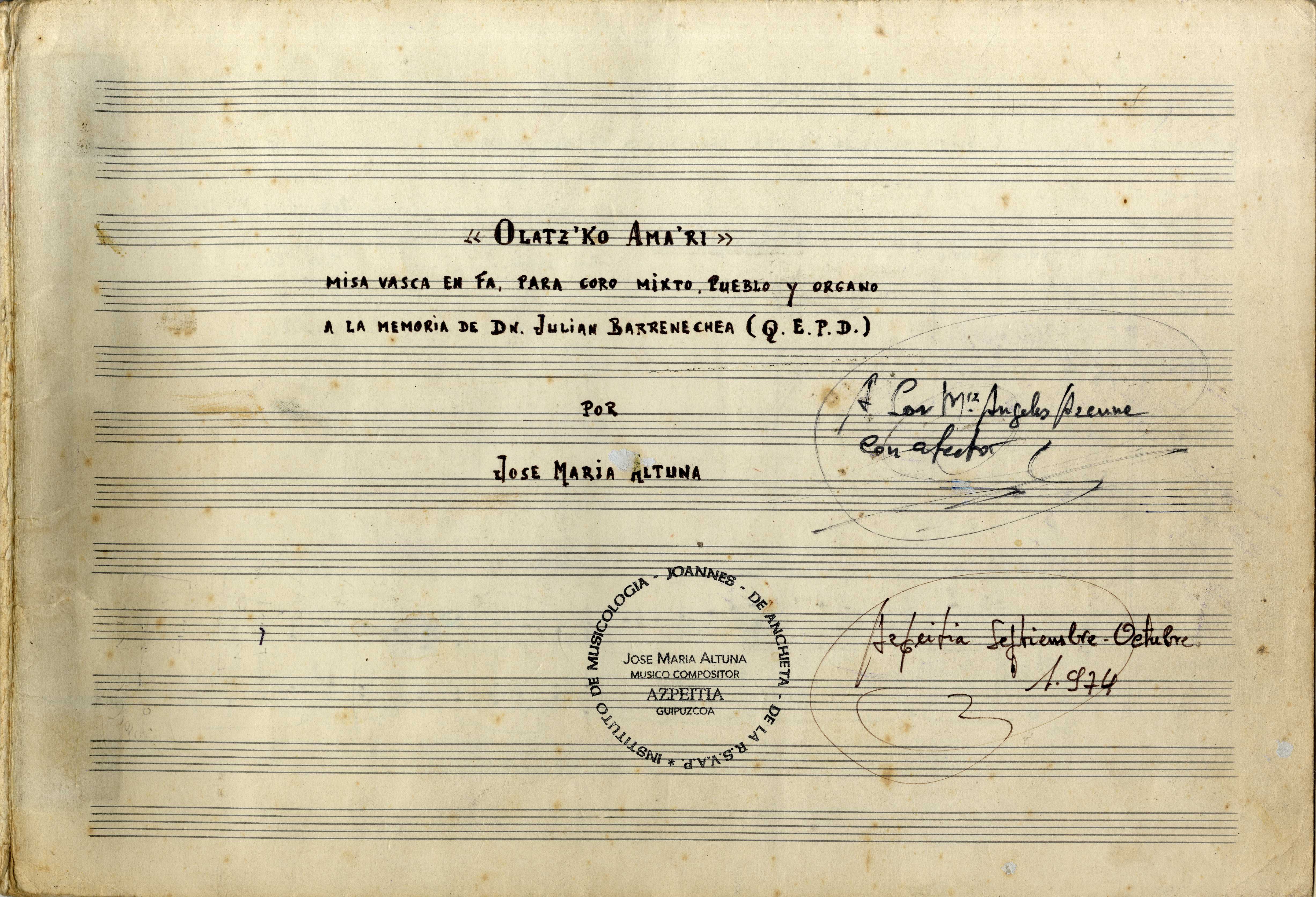 A186 - José María Altuna - Guía de fondos Eresbil